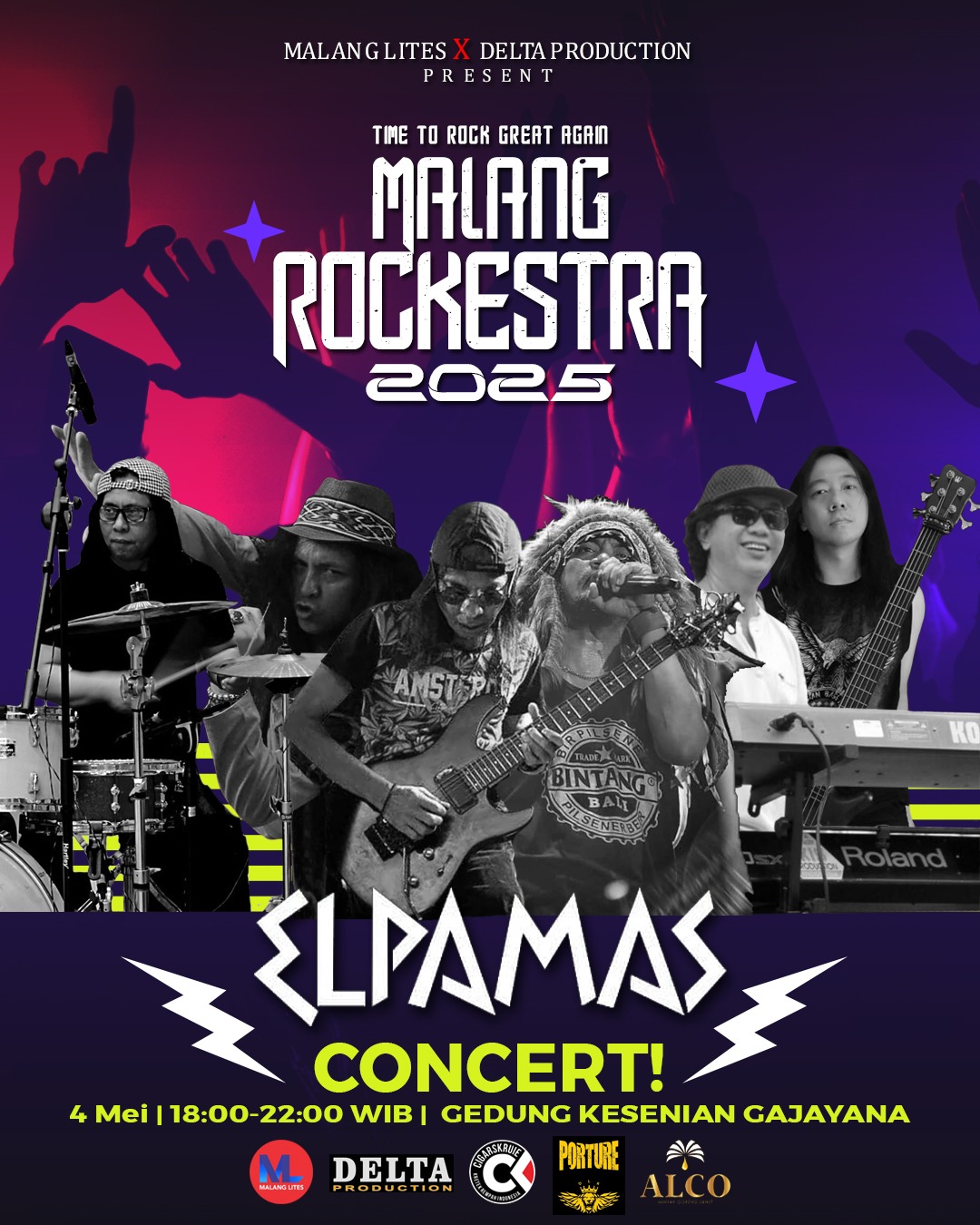 "Malang Rockestra 2025" Siap Hentak Kota Malang, Elpamas dan Grassrock Jadi Magnet Utama