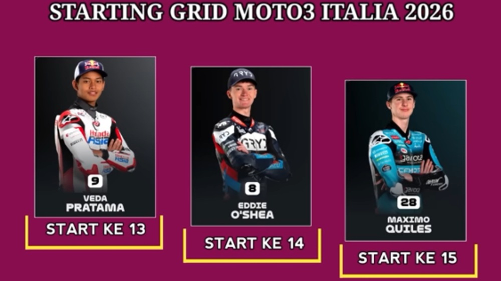 Veda Ega Pratama Start Posisi 13 Moto3 Italia 2026, Mampukah Rebut ...